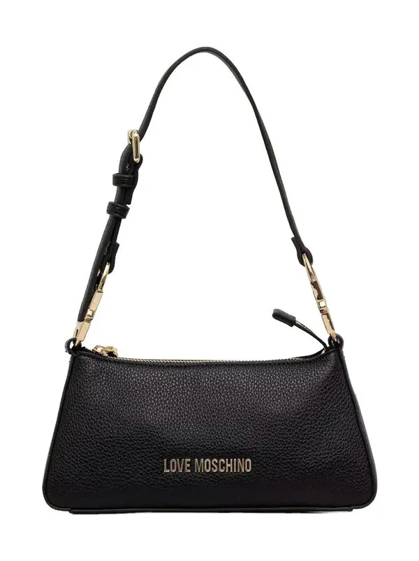 Moschino Logo-lettering Shoulder Bag - Black