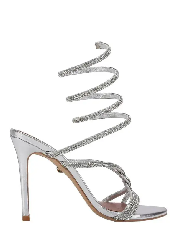 Kurt Geiger Knot Spiral Sandals - Silver