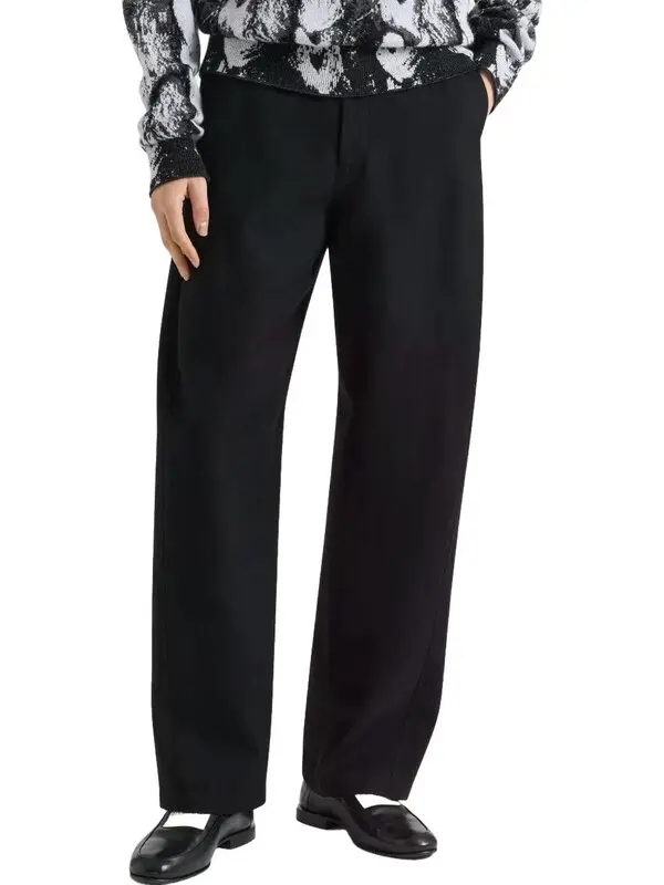 Givenchy Couture Seam Flannel Trousers - Black