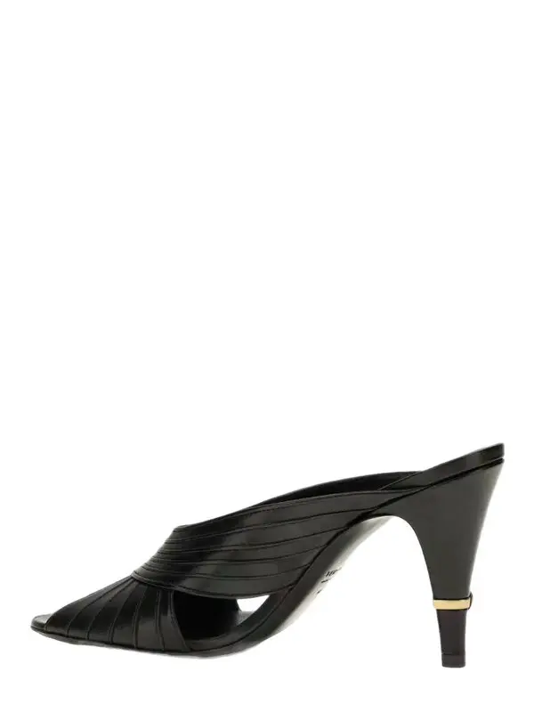 Versace Nappa Mules 90 Mm - Black