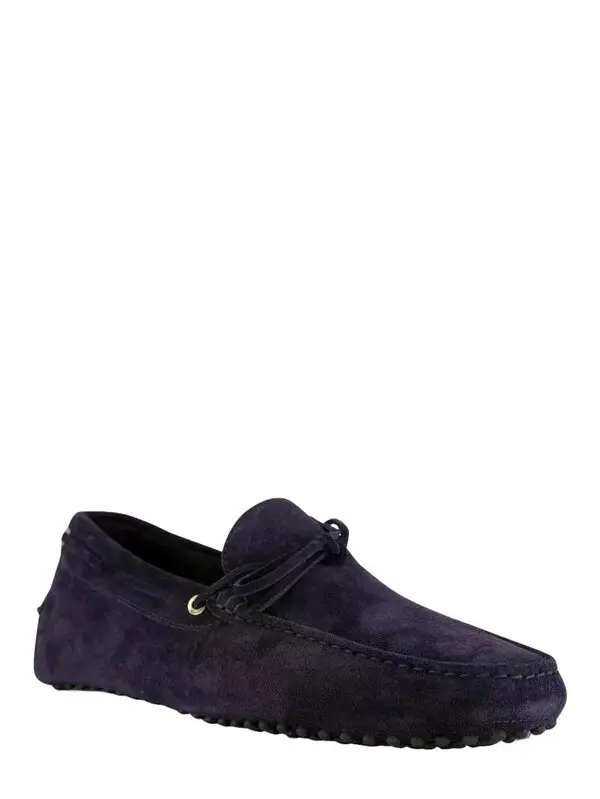 AURELIEN Softey Suede Driving Loafers - Blue
