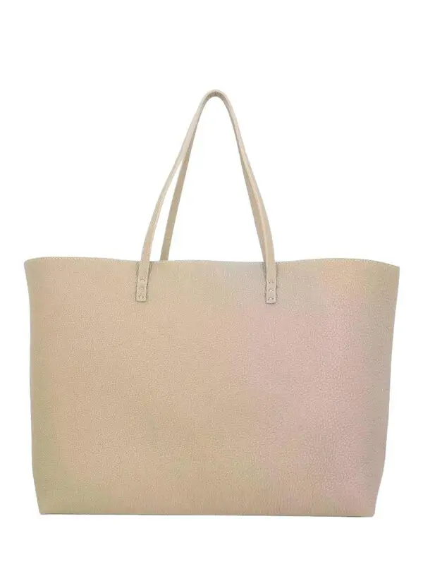Fendi Roll Grained Leather Tote Bag - Neutrals