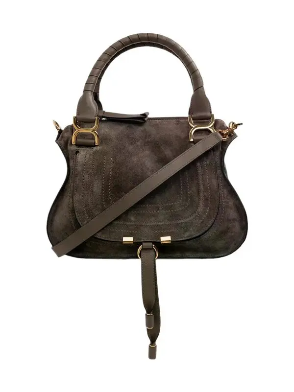Chloé Small Marcie Suede Tote Bag - Brown