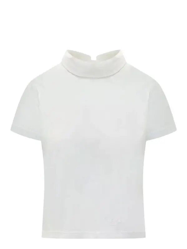 Givenchy High-neck Back-button T-shirt - White