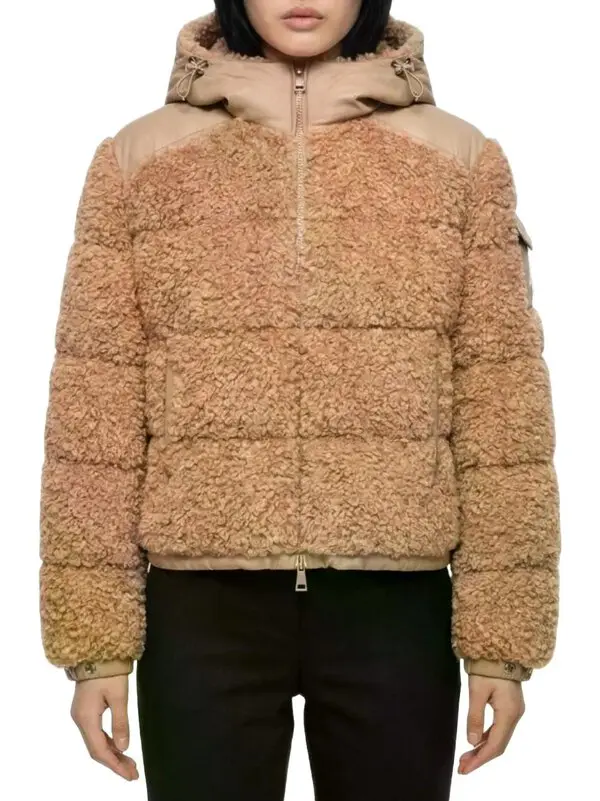Moncler Alpestre Teddy Padded Jacket - Brown