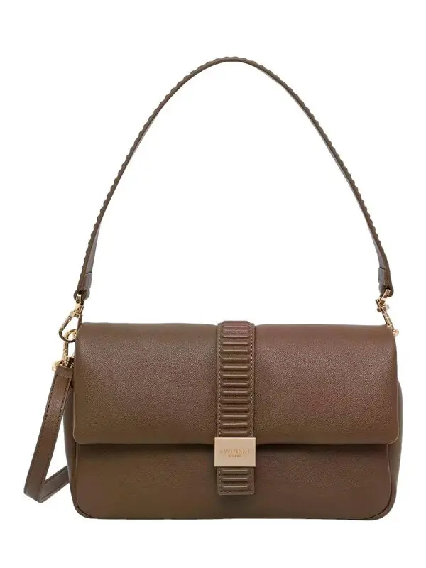 TWINSET Logo-plaque Shoulder Bag - Brown