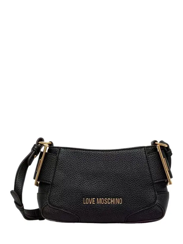 Moschino Logo-plaque Cross Body Bag - Black