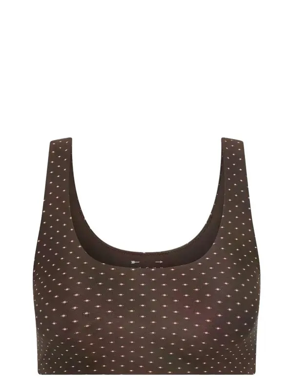 The Upside Poet Harley Sports Bra - Brown