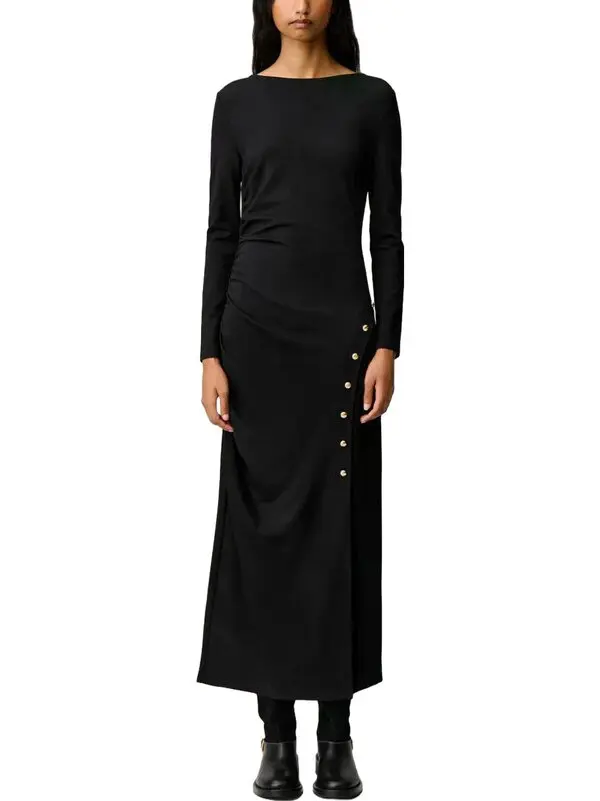 Claudie Pierlot Long Fitted Jersey Dress - Black