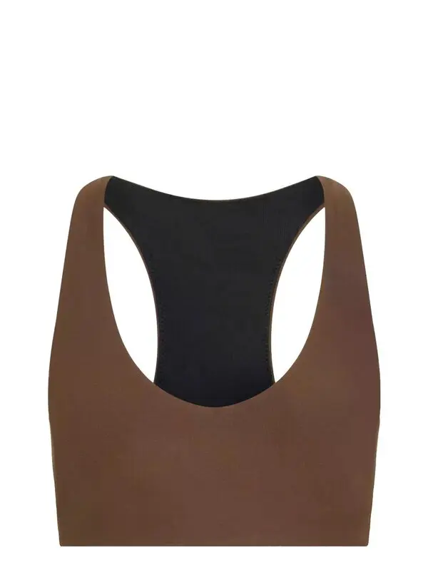 The Upside Daytona Jetta Racerback Sports Bra - Brown