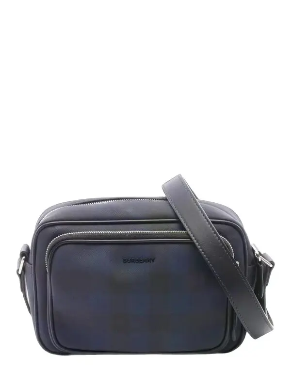 Burberry 2010s Paddy Check-pattern Shoulder Bag - Blue