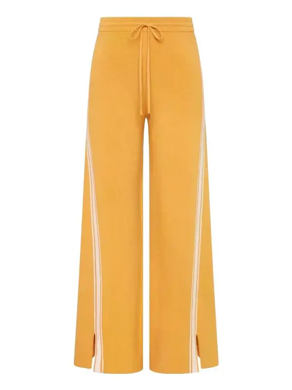 The Upside Bonito Moby Side-stripe Knit Trousers - Yellow