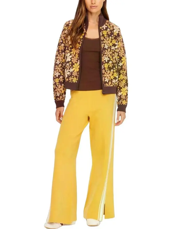 The Upside Copacabana Margot Floral-print Cardigan - Brown