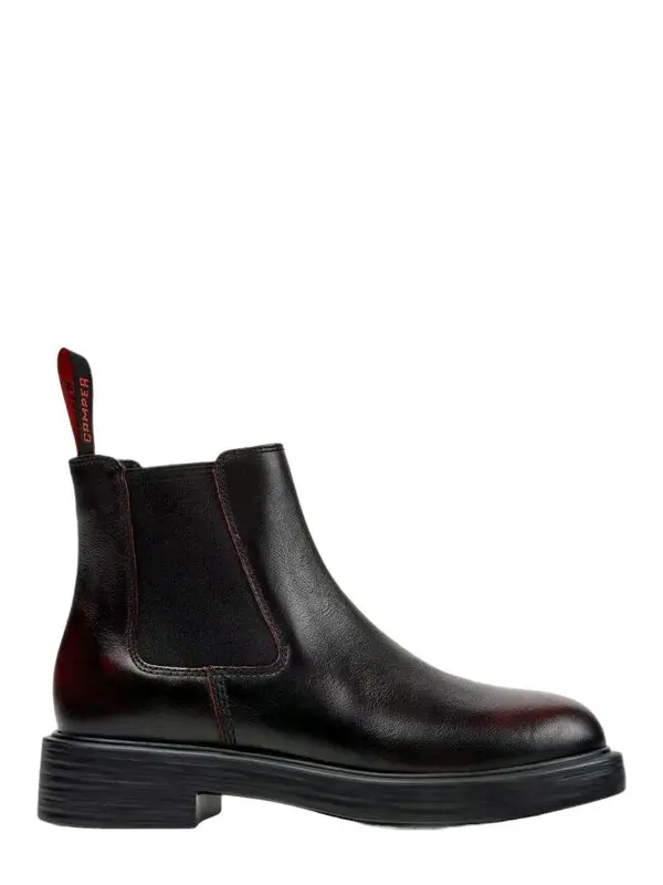 Camper Dean Leather Ankle Boots - Black