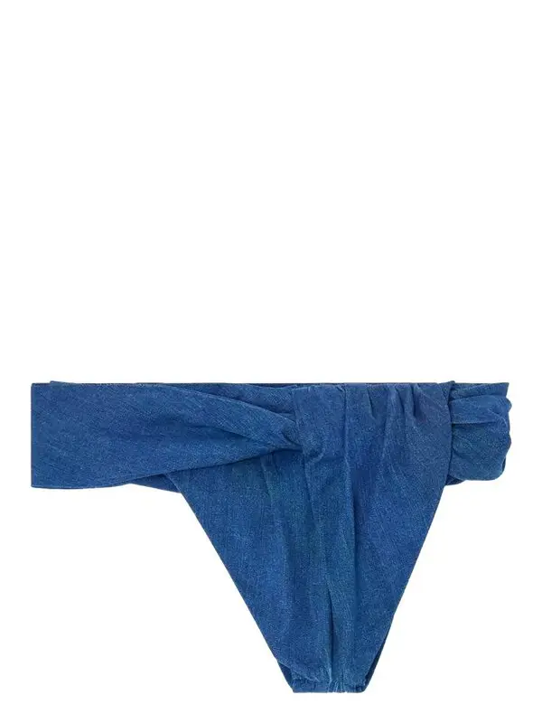 DIESEL® Twisted Hot Pants In Denim - Blue