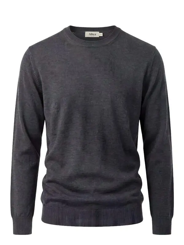 Altea Crew-neck Wool Sweater - Grey