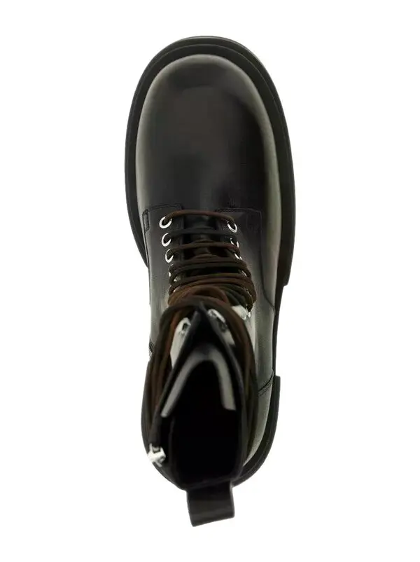 Rick Owens Bogun Lace-up Boots - Black