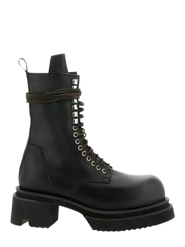 Rick Owens Bogun Lace-up Boots - Black