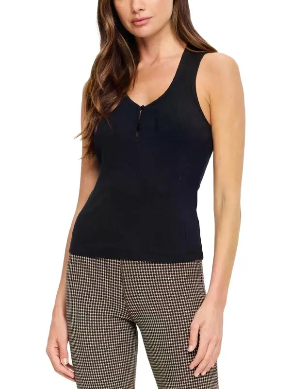 The Upside Charli Ribbed-knit Tank Top - Black