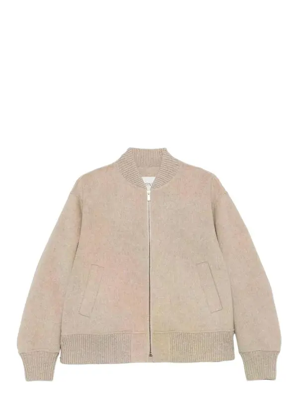 Eric Bompard Zip Bomber Jacket - Neutrals