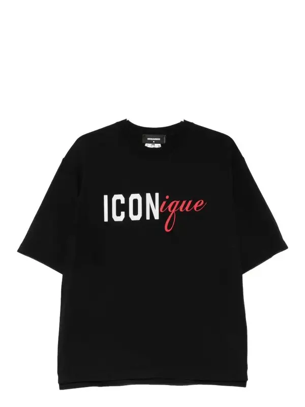 Dsquared2 Iconique-print T-shirt - Black