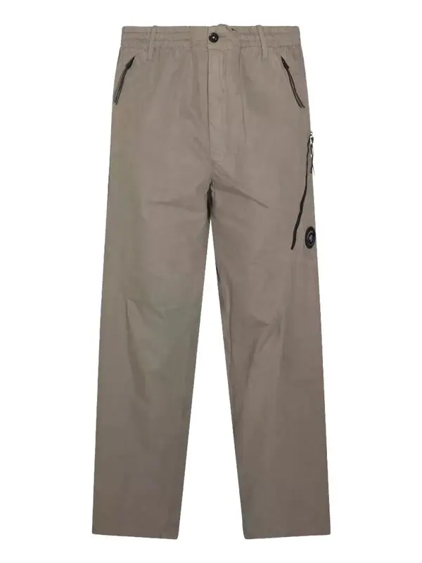 C.P. COMPANY Lens-detail Straight-leg Trousers - Neutrals