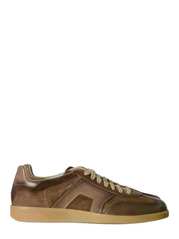 Santoni Panelled Sneakers - Brown