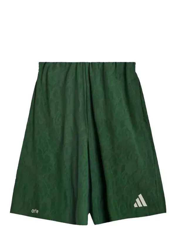 Adidas X Arte Antwerp Logo-embroidered Lace Football Shorts - Green