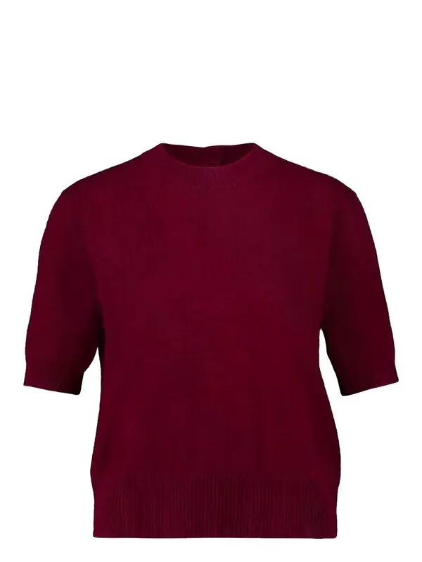 Altuzarra Otto Button-back Short-sleeve Sweater - Red