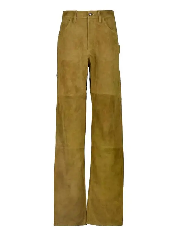 Altuzarra Mills Goat Suede Trousers - Brown