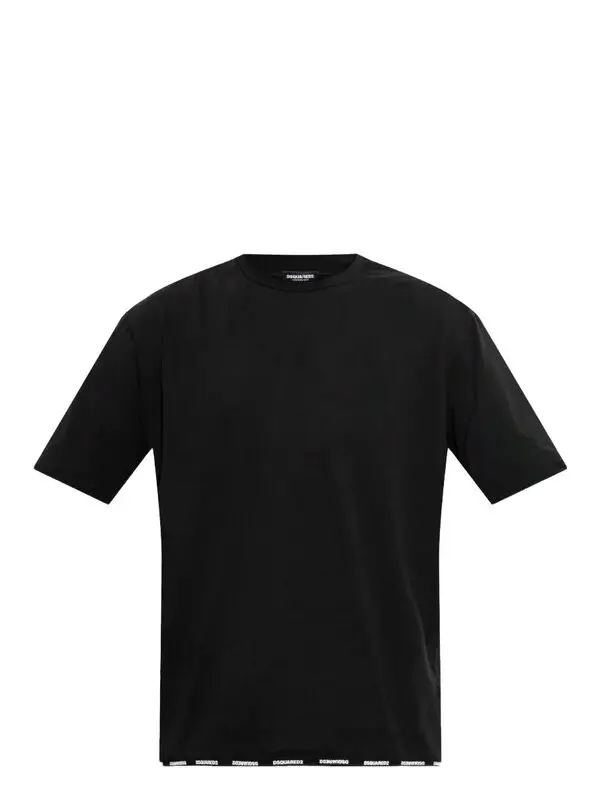 Dsquared2 Logo-trim T-shirt - Black