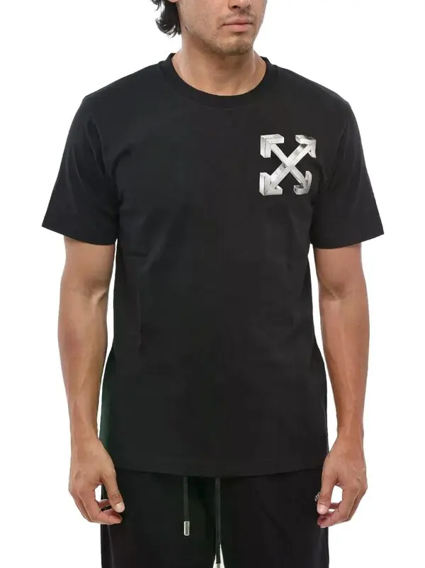 Off-White Arrows Logo-print T-shirt - Black
