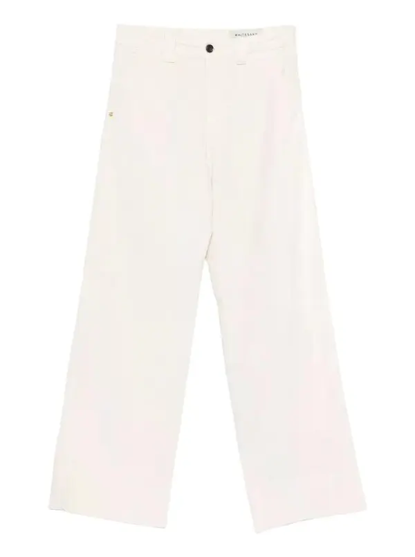 WHITE SAND Wide-leg Trousers - Neutrals