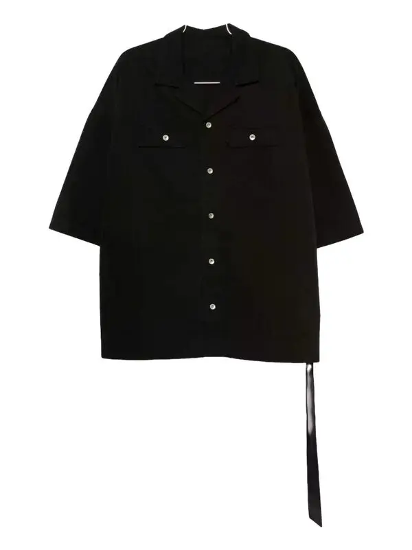 Rick Owens Button-up Short-sleeve Shirt - Black