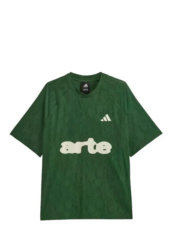 Adidas X Arte Antwerp Logo-print Jacquard T-shirt - Green