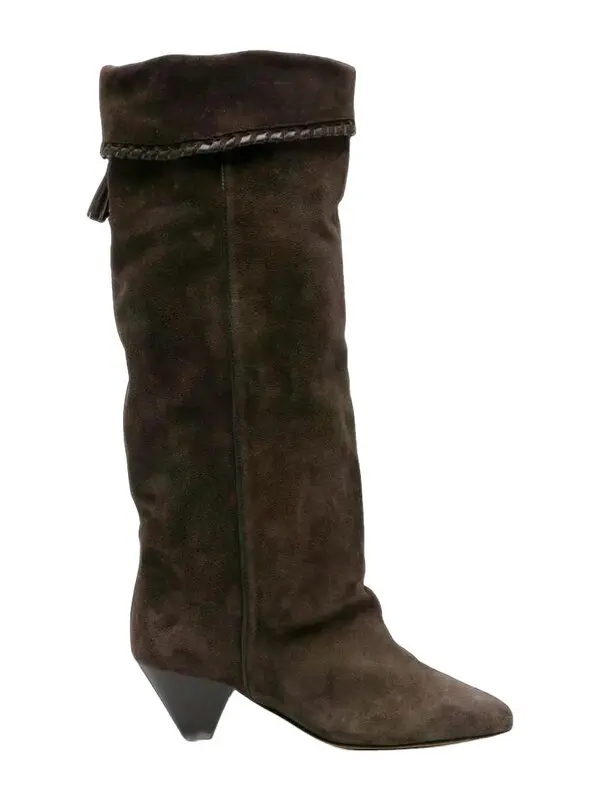 Isabel Marant Étoile Tassel-embellished Suede Boots - Brown