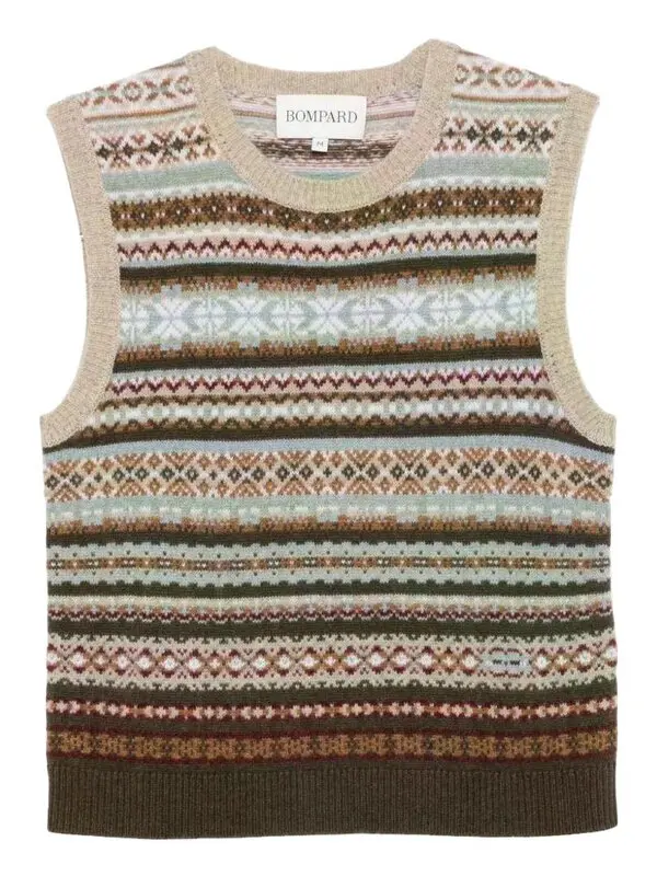 Eric Bompard Round-neck Vest - Neutrals