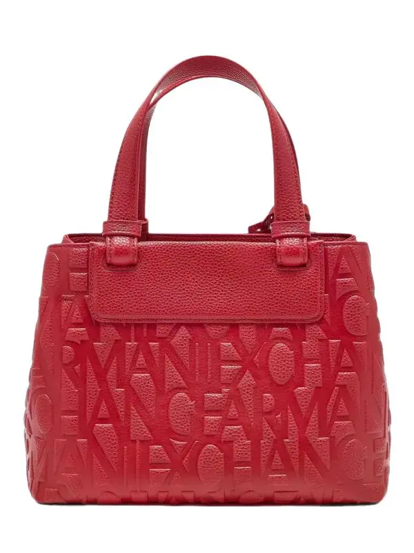 Armani Exchange Logo-embossed Tote Bag - Red