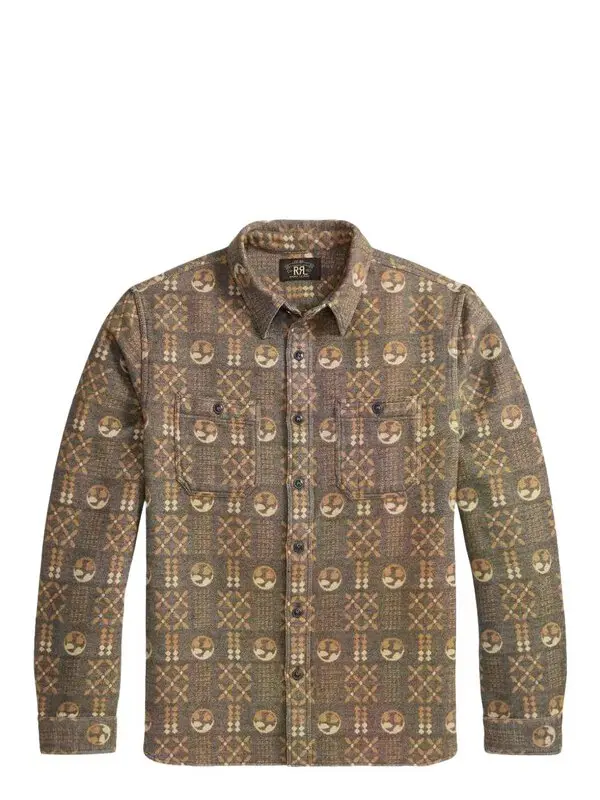 Ralph Lauren Patterned Long-sleeved Shirt - Grey