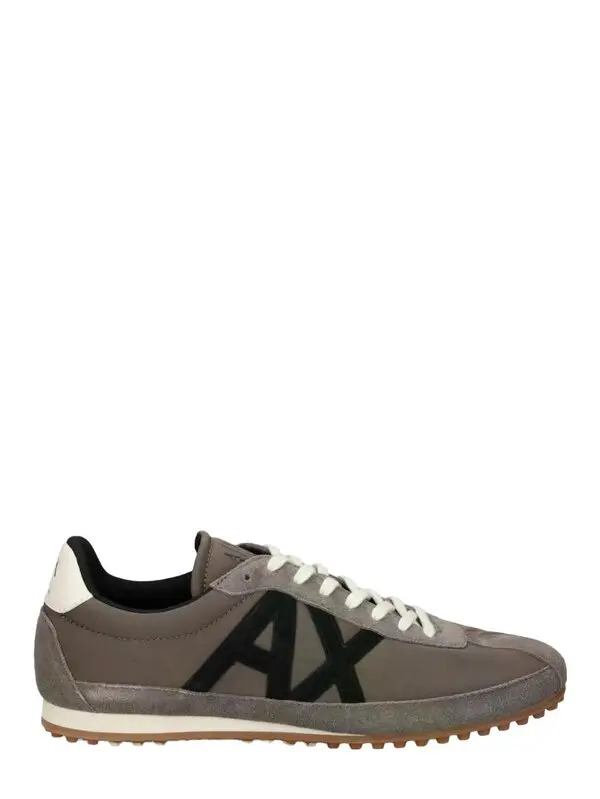Armani Exchange Logo-patch Low-top Sneakers - Neutrals