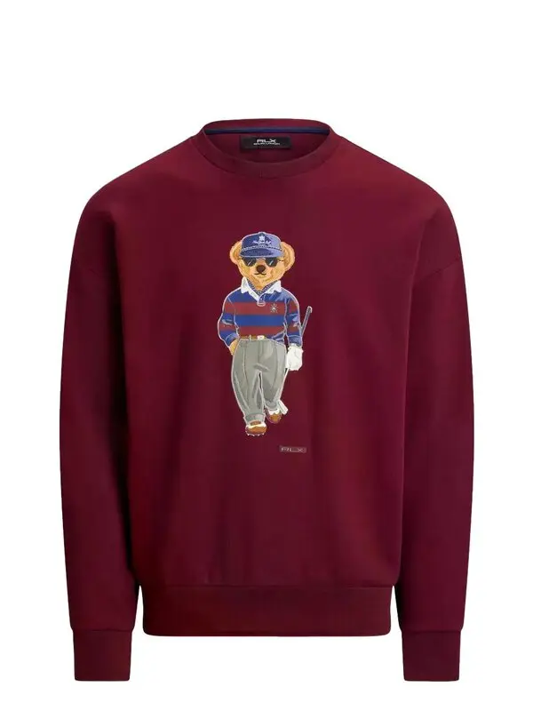 Rlx Ralph Lauren Polo Bear Print Hoodie - Red