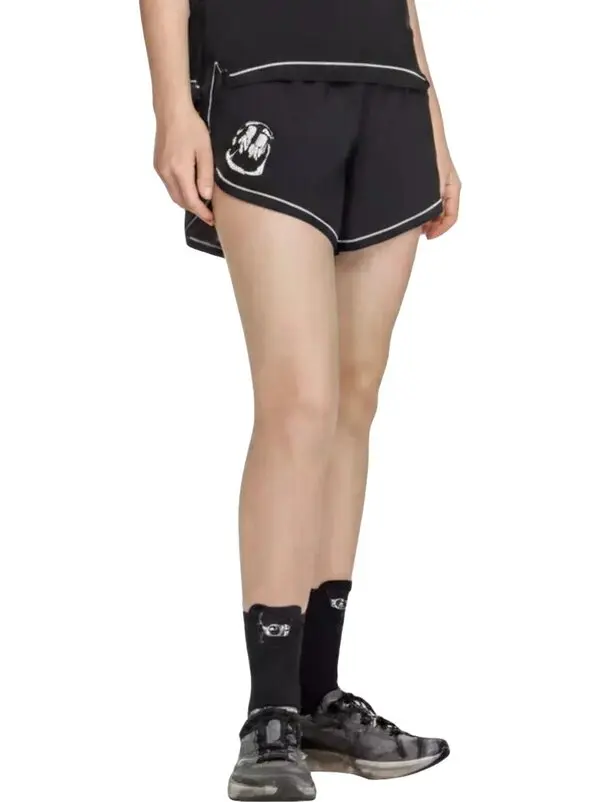 Y3 Chito Graphic-print Shorts - Black