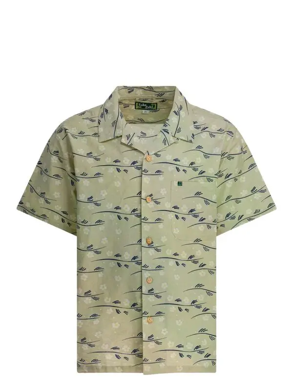 MONTBELL Take Loha Floral-print Short-sleeve Shirt - Neutrals