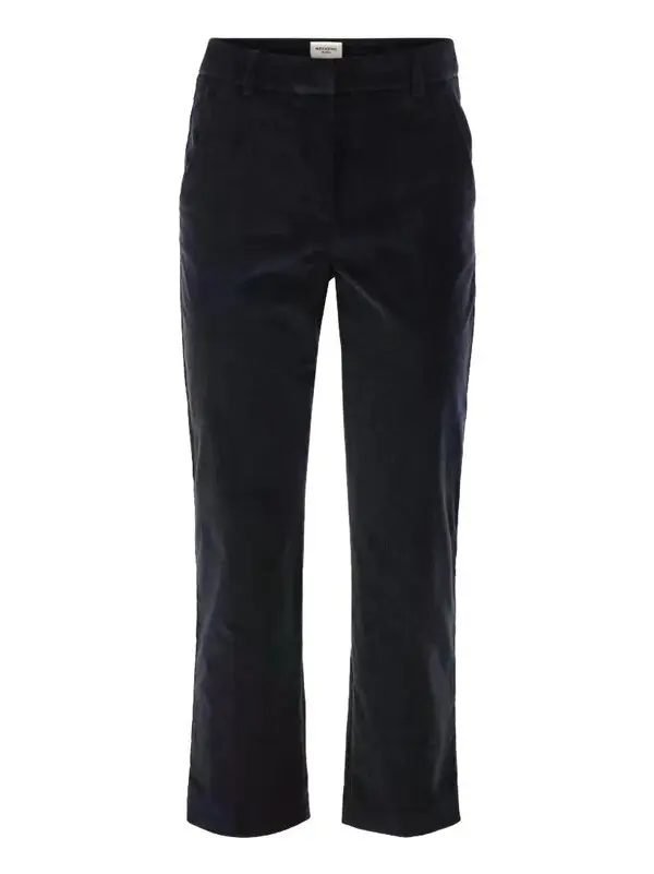 Max Mara Cotton-velvet Trousers - Blue