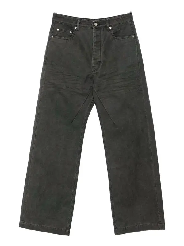 Rick Owens Faded-effect Wide-leg Jeans - Grey