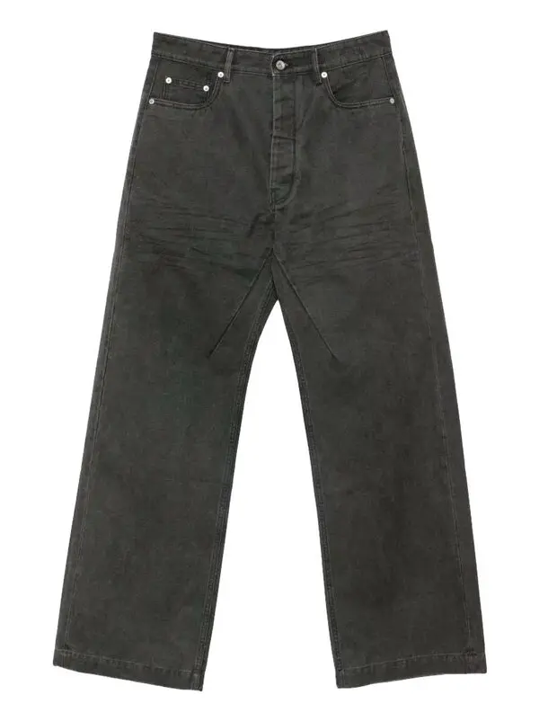 Rick Owens Faded-effect Wide-leg Jeans - Grey