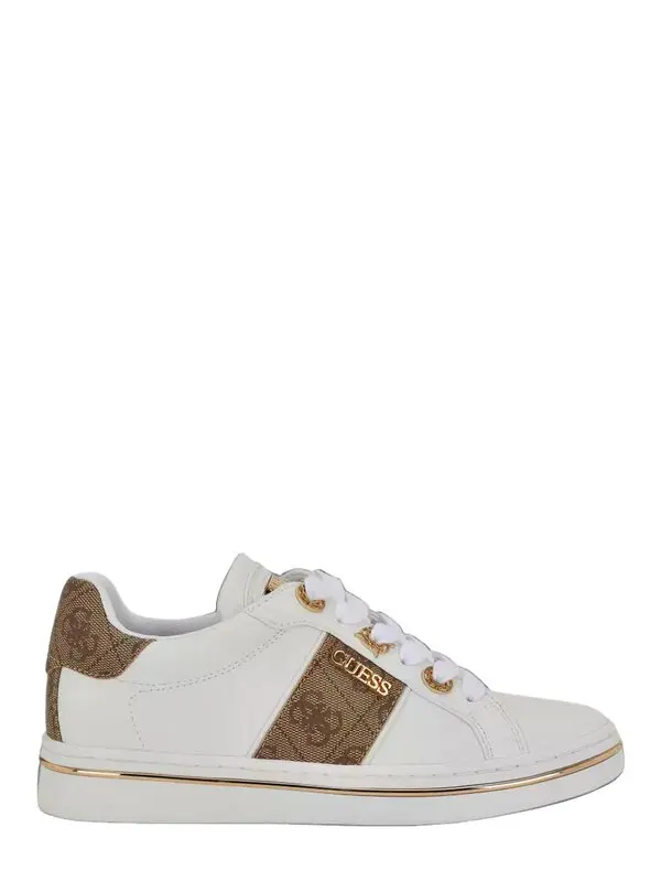 Guess Stew Logo-print Sneakers - White