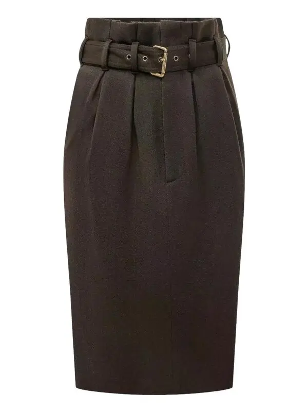 Etro Belted Midi Skirt - Brown