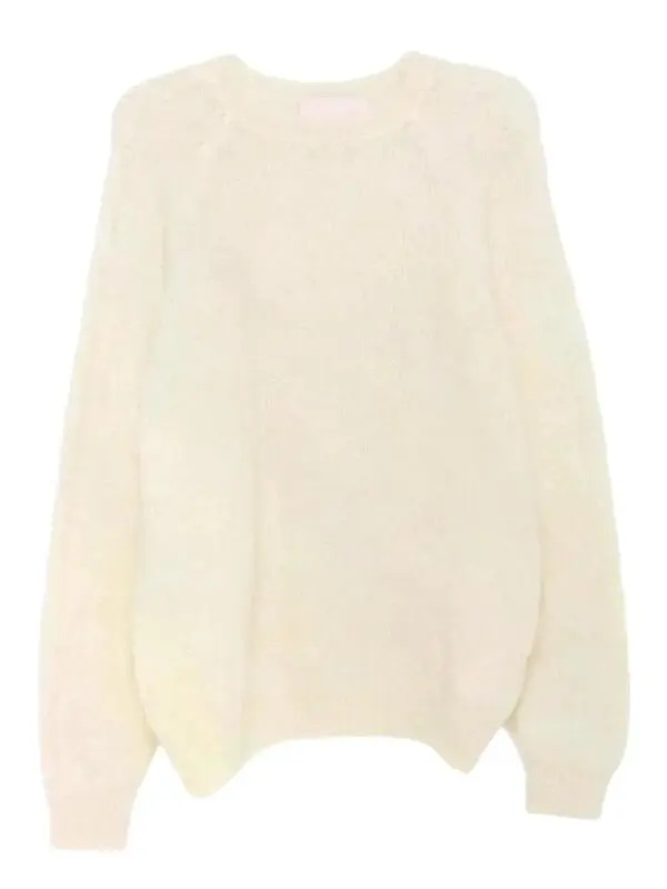KRISTINA TI Cable-knit Raglan-sleeve Sweater - Neutrals