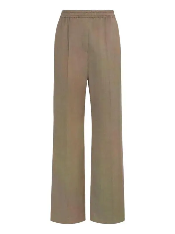 Max Mara Stretch Wool Batavia Trousers Marron Glac - Neutrals